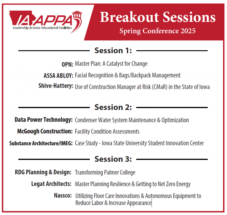 2025 Spring Conference – Iowa Chapter of APPA